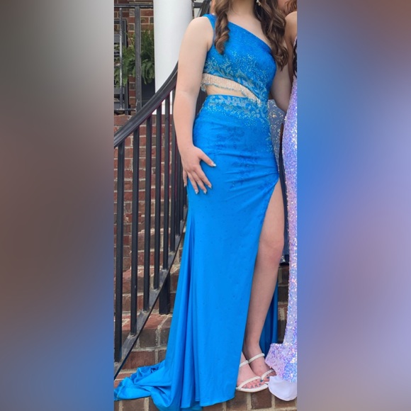 Amarra | Dresses | Turquoise Onestrap Prom Dress | Poshmark